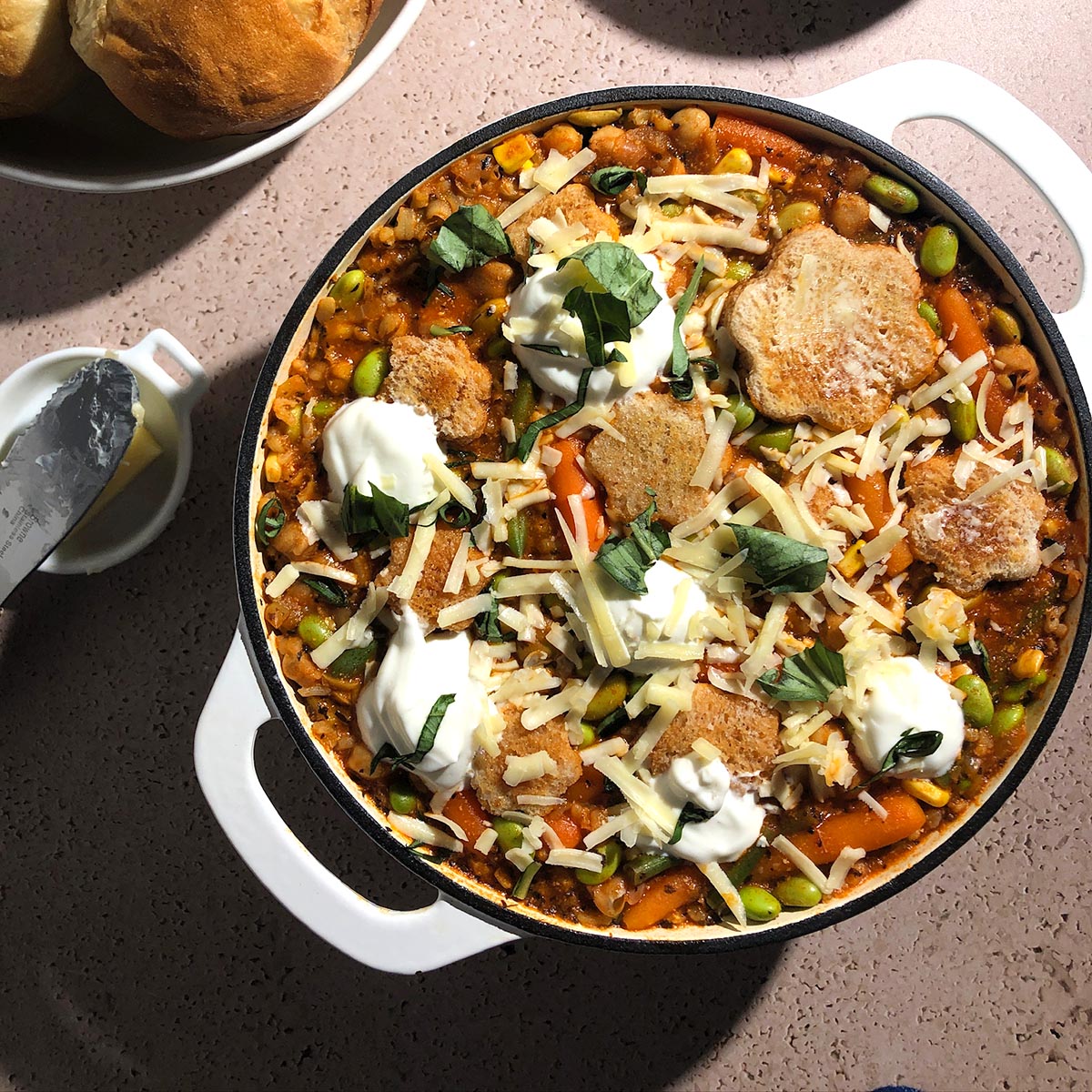 Hearty Tomato Vegetable Soup - not not nutritious