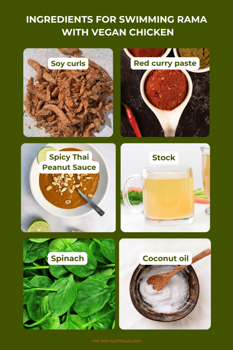 Swimming Rama with Vegan Chicken - not not nutritious