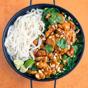 Swimming Rama with Vegan Chicken - not not nutritious